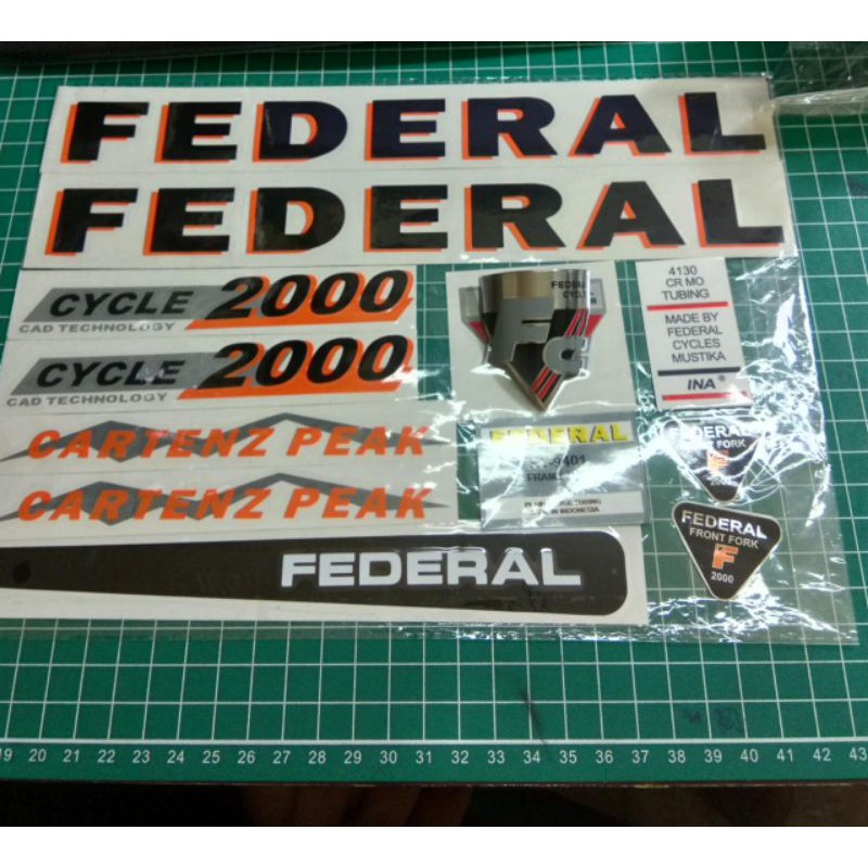 Jual stiker dan emblem sepeda federal Cartenz peak | Shopee Indonesia