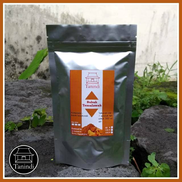Jual Temulawak Bubuk 100gr - Premium Kemasan Alumunium foil Jamu Herbal ...