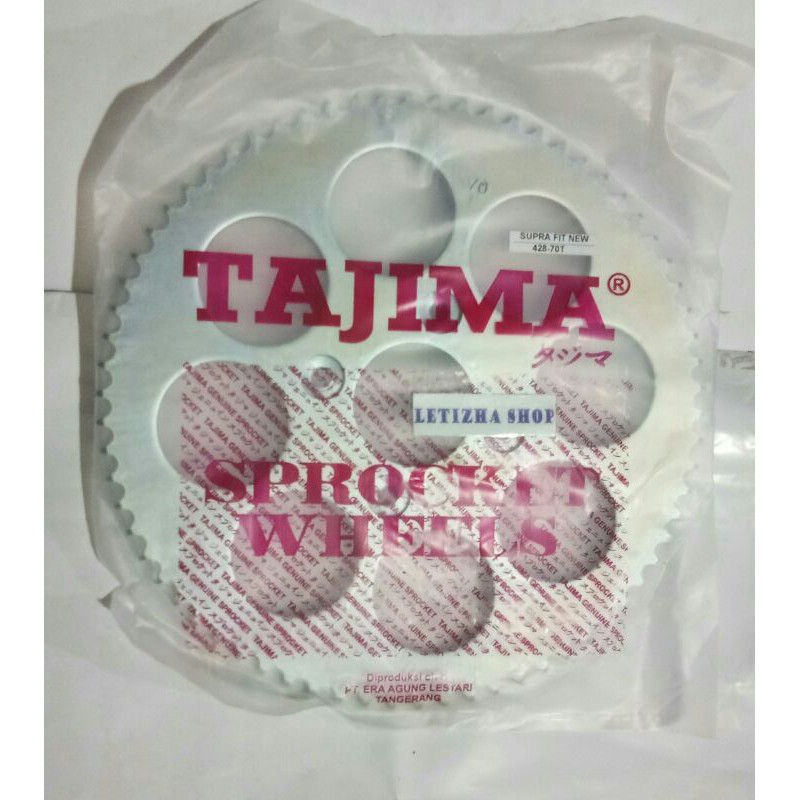 Jual GIR GEAR BESAR FIT NEW GIGI TARIK BELAKANG SUPRA FITNEW 50,55,60,65,70 TAJIMA | Shopee ...