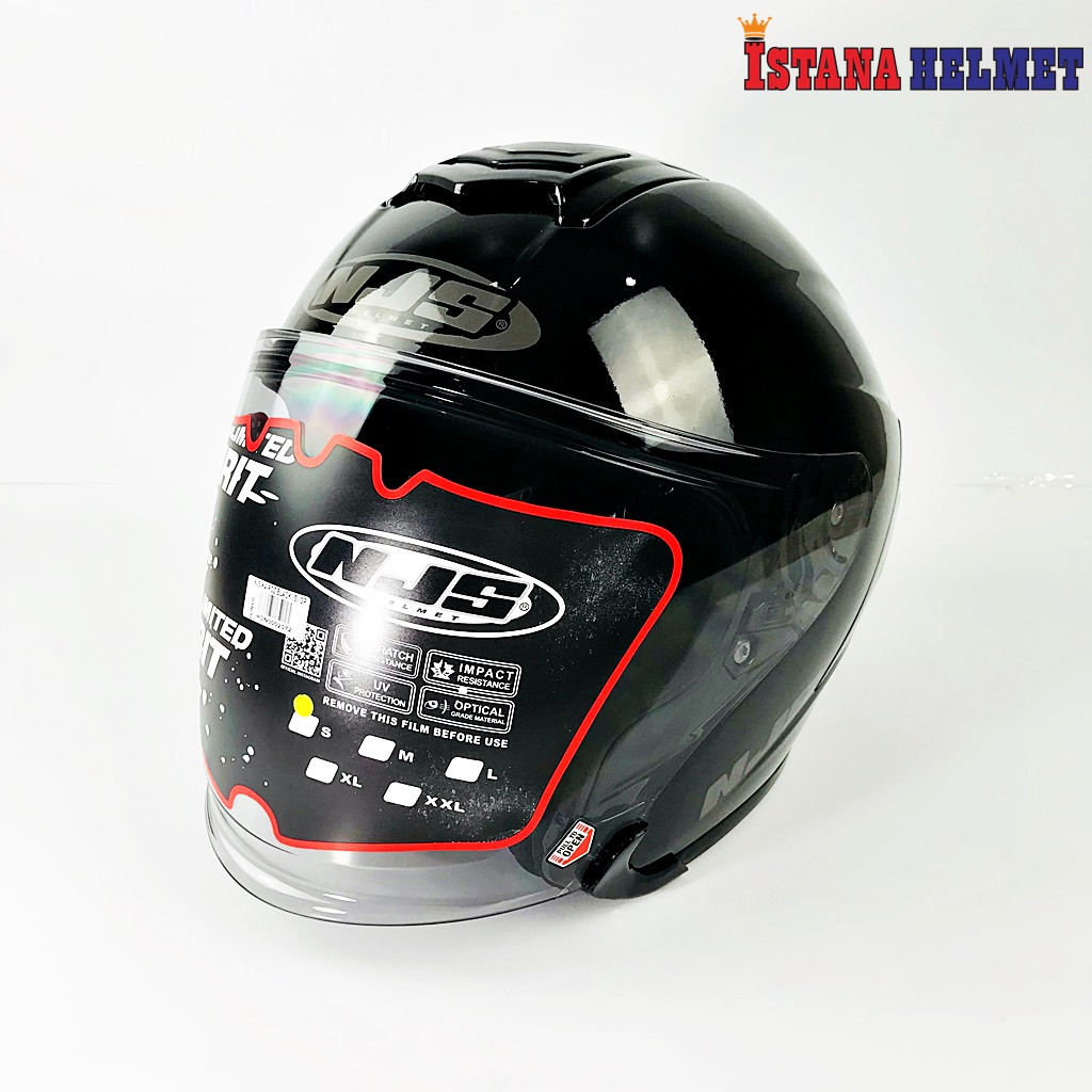 Jual HELM NJS KAIROZ BLACK | Shopee Indonesia