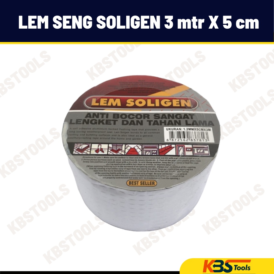 Jual Lem Talang SOLIGEN - Lem Tambal Seng - Lakban Anti Bocor Atap Genteng | Shopee Indonesia