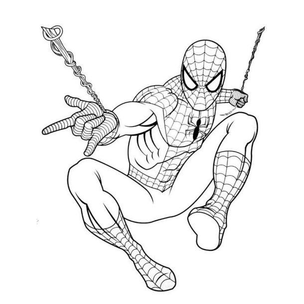 Jual Lukisan Gambar Mewarnai Spiderman A4 untuk melatih kreatifitas ...
