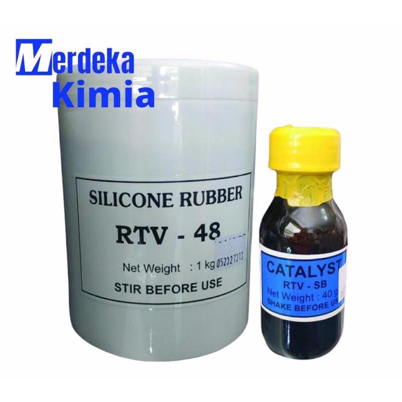 Jual Sillicone Rubber RTV 48 / 1kg + set catalis / cetakan sillicone ...