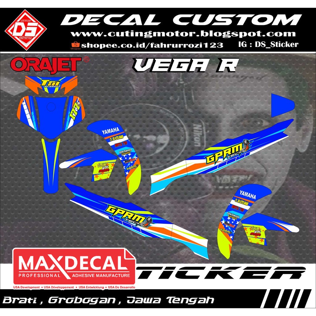 Jual Stiker Decal Striping Vega r ( Bisa Revisi) | Shopee Indonesia