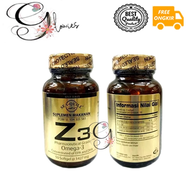 Jual Sea Quill Z3 Pharmaceutical Grade Omega 3 / Suplemen Makanan ...