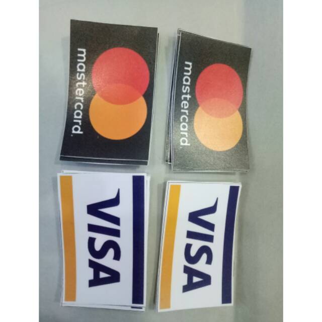 Jual Stiker Visa MasterCard Indonesia|Shopee Indonesia
