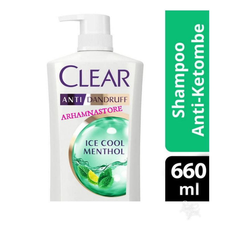 Jual CLEAR Shampoo Ice Cool Menthol Complete Soft Care 660ml | Shopee ...