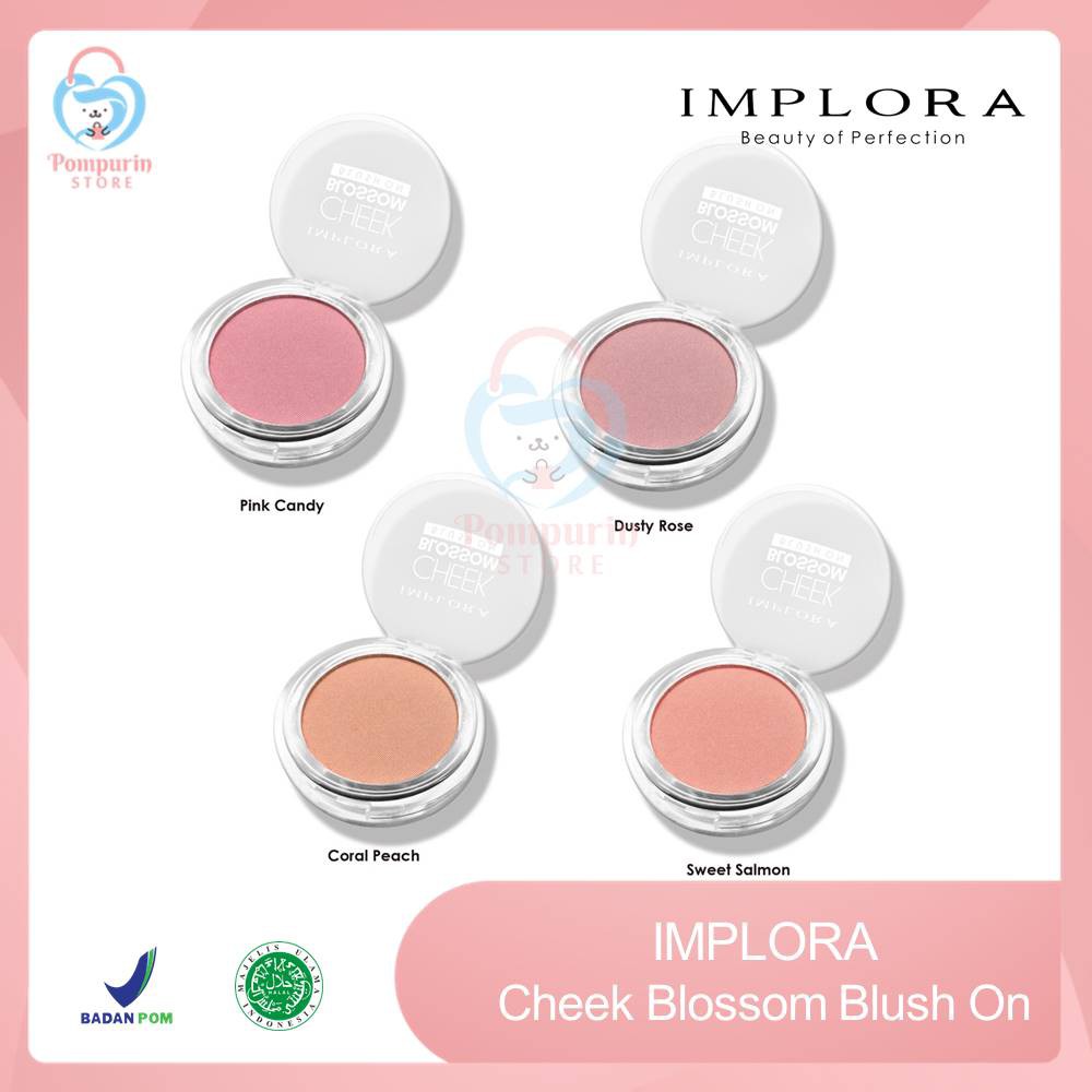IMPLORA Cheek Blossom Blush On Original BPOM | Shopee Indonesia