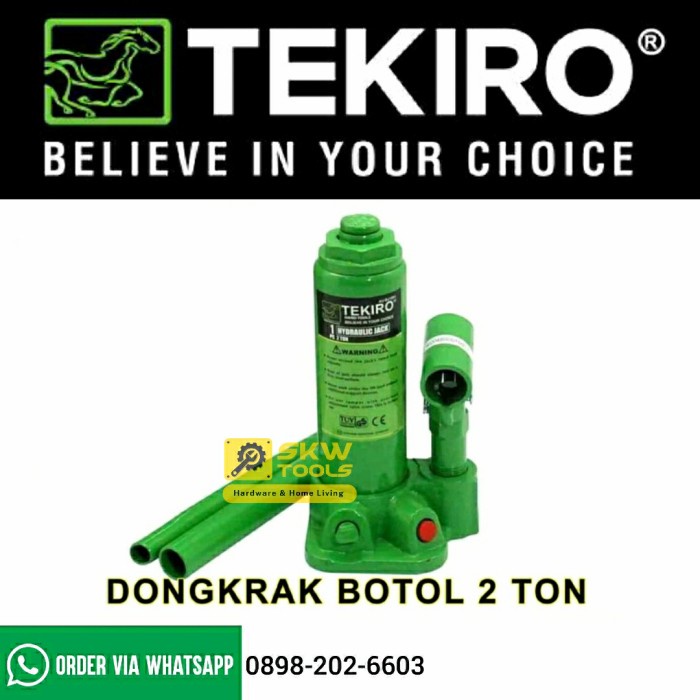 Jual DONGKRAK BOTOL / HIDROLIC BOTTLE JACK 2 T TEKIRO | Shopee Indonesia