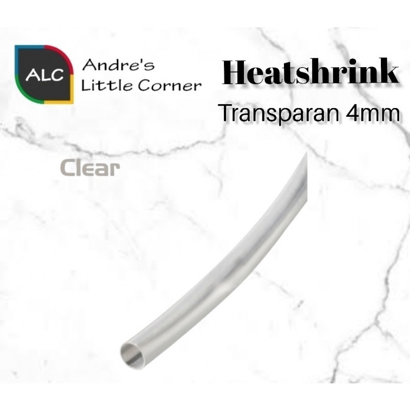 Jual Heat Shrink Tube Selang Bakar Transparan Transparent Bening 4mm ...