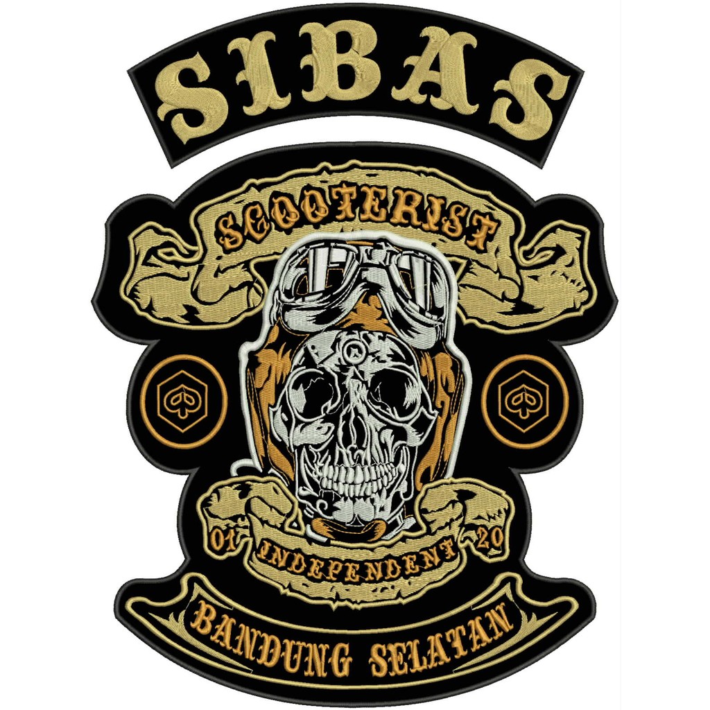 Jual COD Custom bordir Emblem Patch logo club ukuran besar ( minimal ...