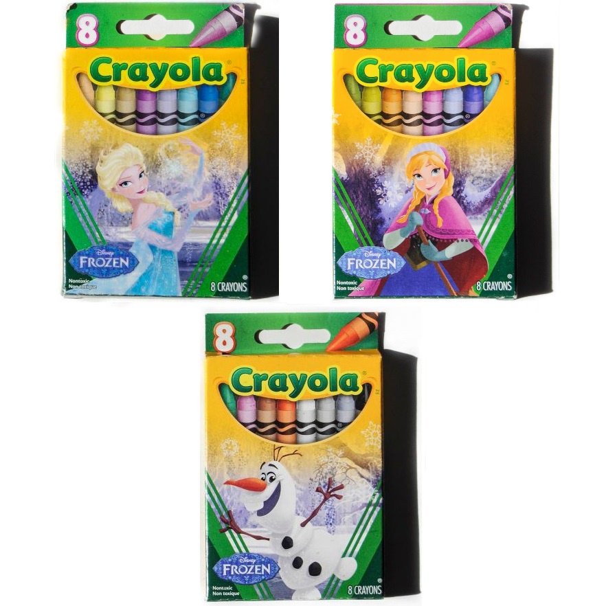 Jual Crayola Disney Princess Frozen Edition Set isi 8 Crayons | Shopee ...