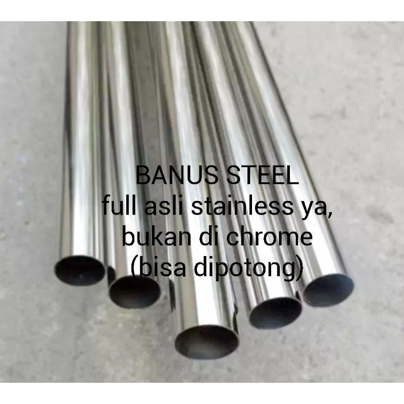 Jual Pipa stainless 304 1-1/4" inch (OD 31,75 mm) tebal 1,2 mm panjang 6 meter pipa ornamen 304 ...