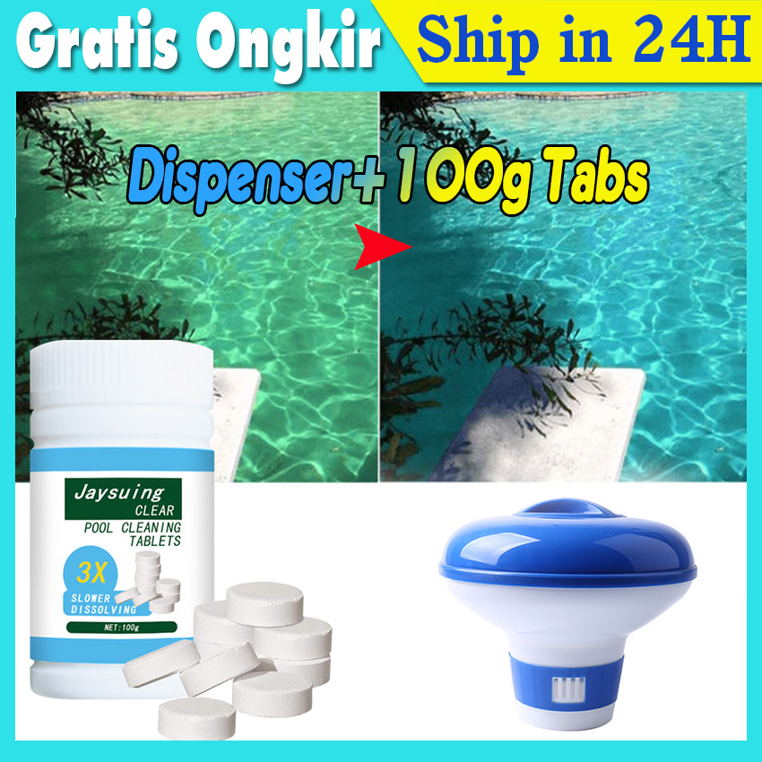 Jual Pool Cleaning Floating Chlorine Klorin Dispenser Pelampung Tablet ...