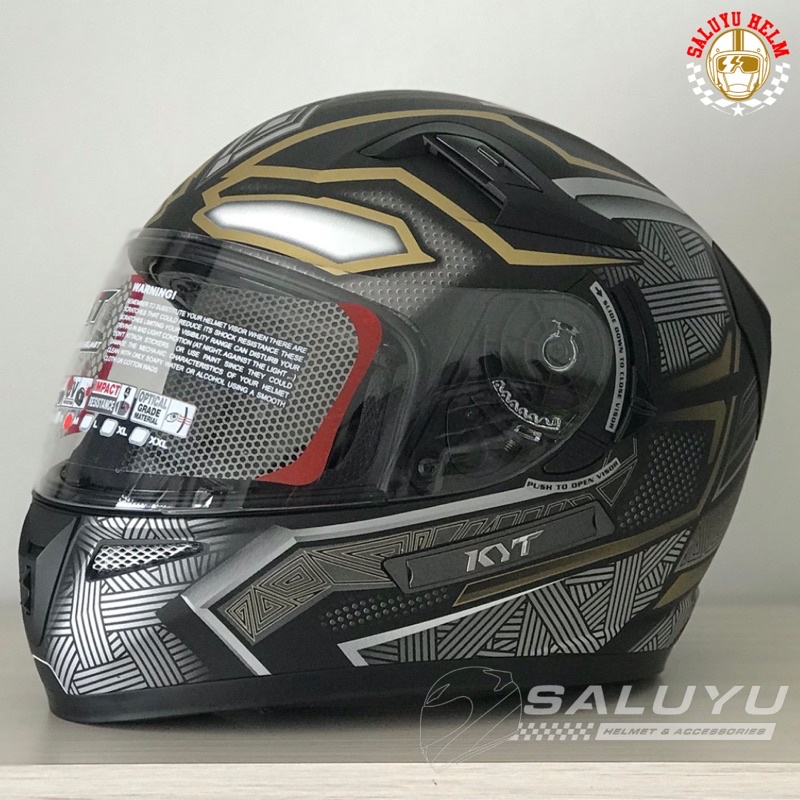 Jual HELM KYT K2 RIDER BLACK PANTHER / VENOM / DIAMOND / SOLID / FULL ...