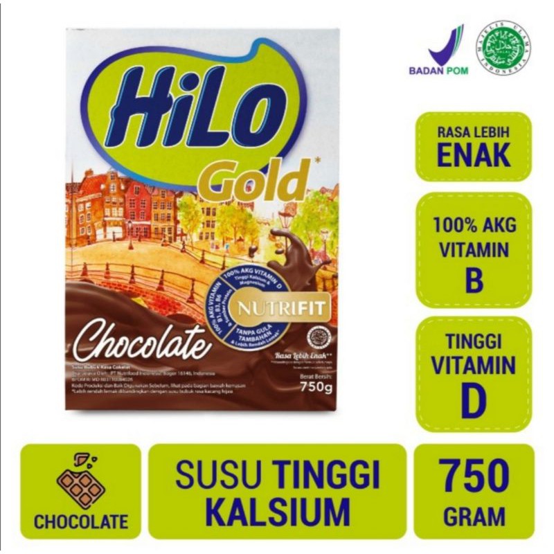 Jual HiLo gold chocolate cokelat coklat original 750gr 750 gr hilo ...