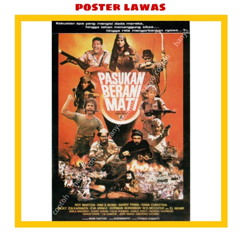 Jual poster film lawas pasukan berani mati | Shopee Indonesia