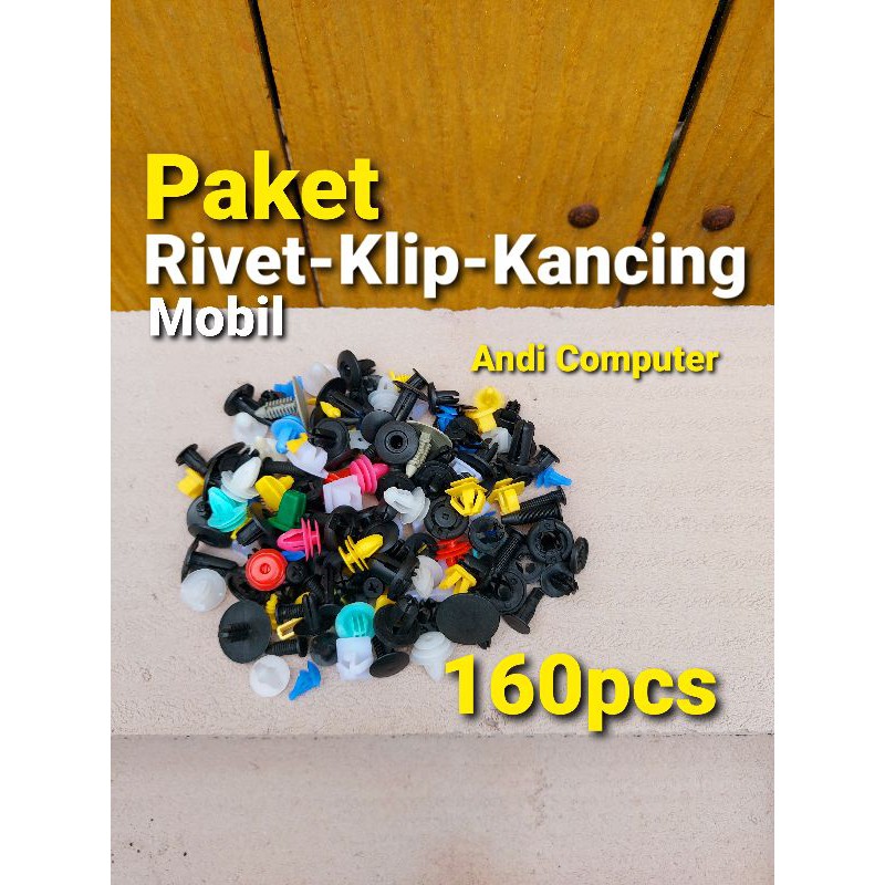 Jual Baut Mur Rivet Klip Kancing Kunci Mobil Paket 160pcs | Shopee ...