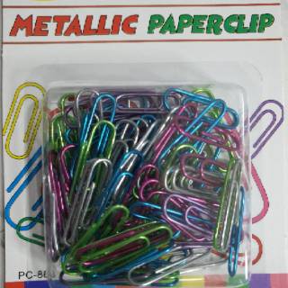 Jual paper clip metalik/clip metalik/jepitan kertas/klip kertas/klip ...