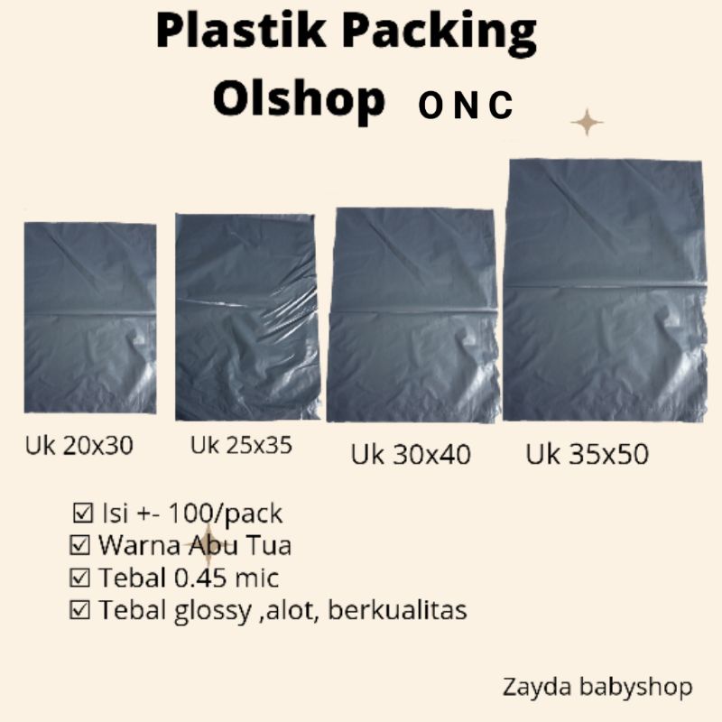 Jual Plastik Packing Olshop 20x30cm Isi 100 Packing Online Shop Tanpa ...