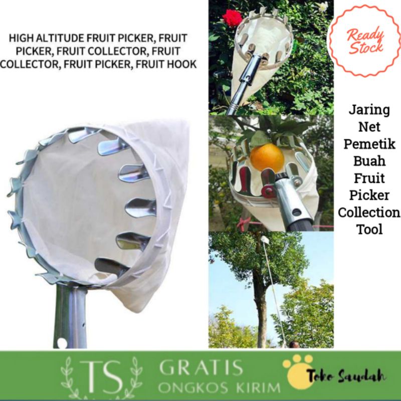 Jual Alat Pemetik Buah Mangga Jeruk Tinggi Fruit Picker Tool /Jaring ...