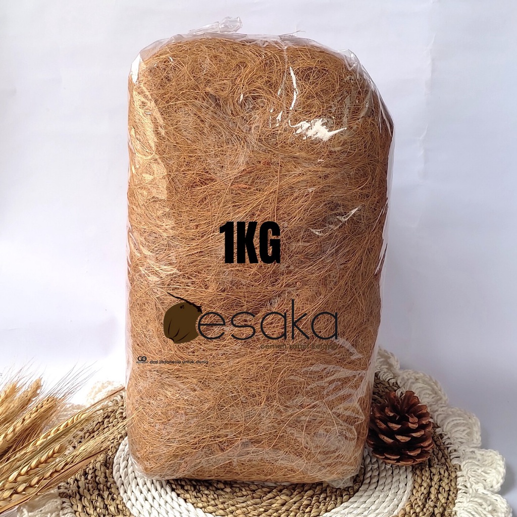 Jual Cocofiber Serabut kelapa 1 KG -media tanam sabut kelapa - bahan ...