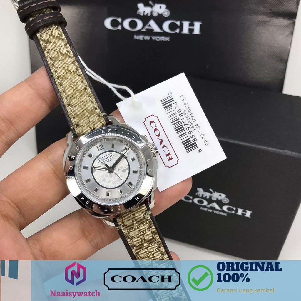 Jam Tangan Coach Wanita Original 35mm Garansi 2 Tahun Fullset Original ...