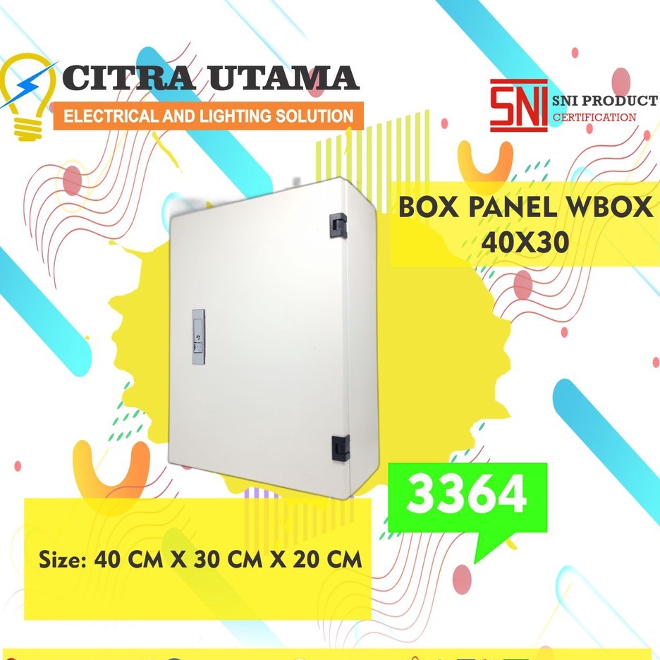 Jual BOX PANEL 30X40X20 MEREK WBOX TEBAL K3364 | Shopee Indonesia