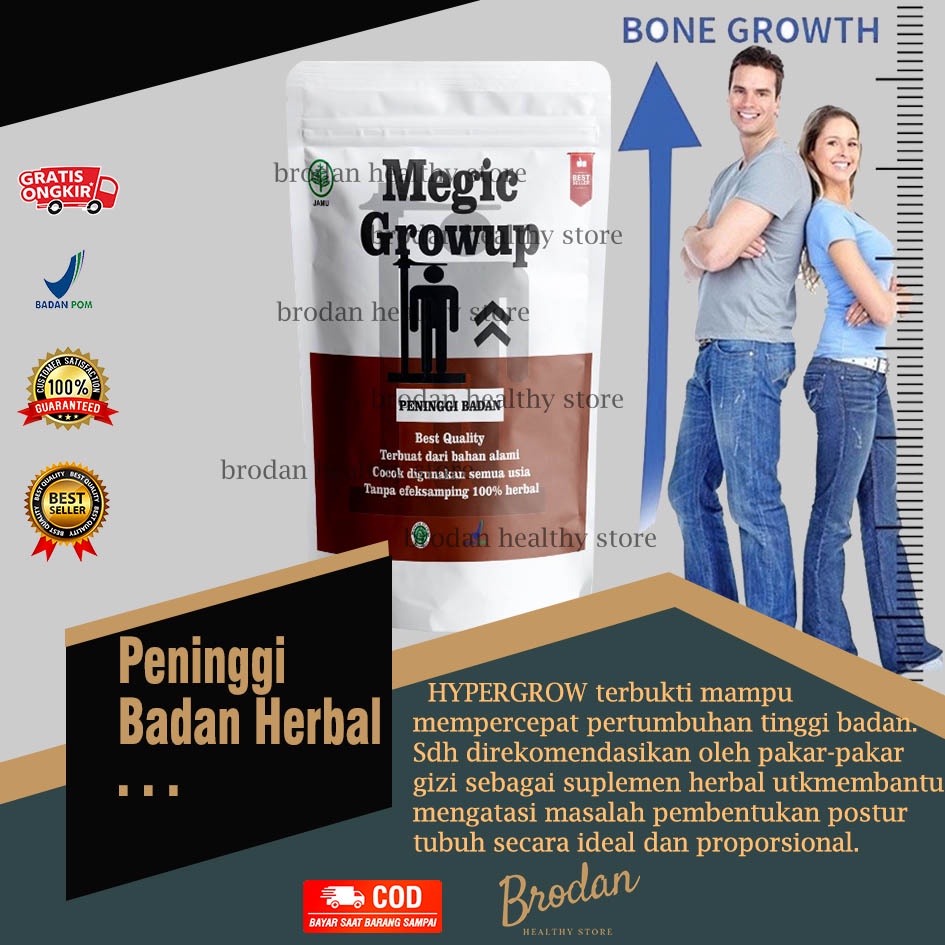 Jual MEGIC HYPERGROW Suplemen Vitamin Obat Pil Kapsul Kalsium Penambah ...