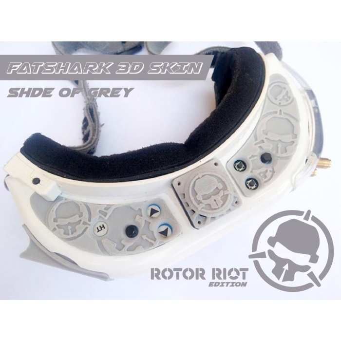 Jual Fatshark Dominator V2 V3 HD2 HD3 HDO Rotor Riot 3d Skin (GREY ...