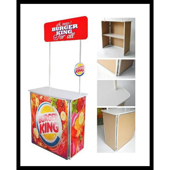 Jual NEW Booth/Stand/Event Desk/Meja Promosi Kayu Portable Bongkar ...