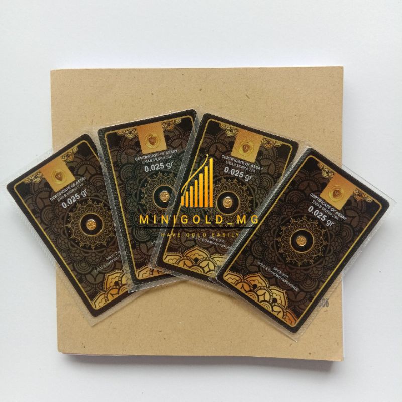 Jual EMAS Minigold Black Series ukuran 0,025 gram minigold koin emas ...
