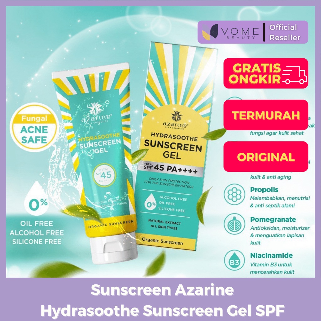 Jual Azarine - Sunscreen Azarine Hydrasoothe Sunscreen Gel SPF ...