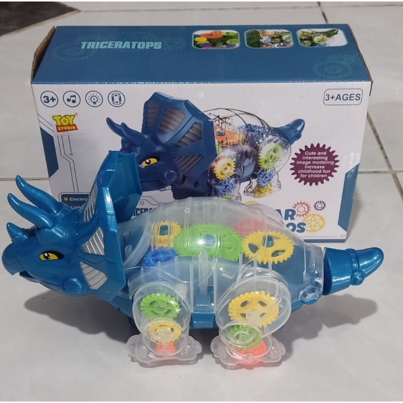 Jual mainan Dinosaurus Gear. Dino TRICERATOPS 2404 3330 | Shopee Indonesia