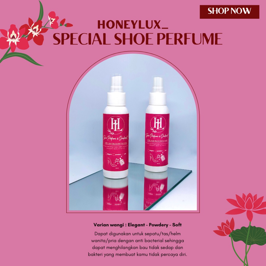 Jual Honeylux - Parfum Sepatu Wanita dan Pria 100ml Shoe Perfume ...