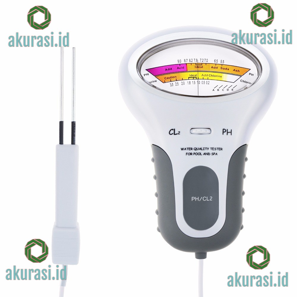 Jual Alat Ukur pH Chlorine tester Kaporit CL2 Klorin Meter Air Kolam ...