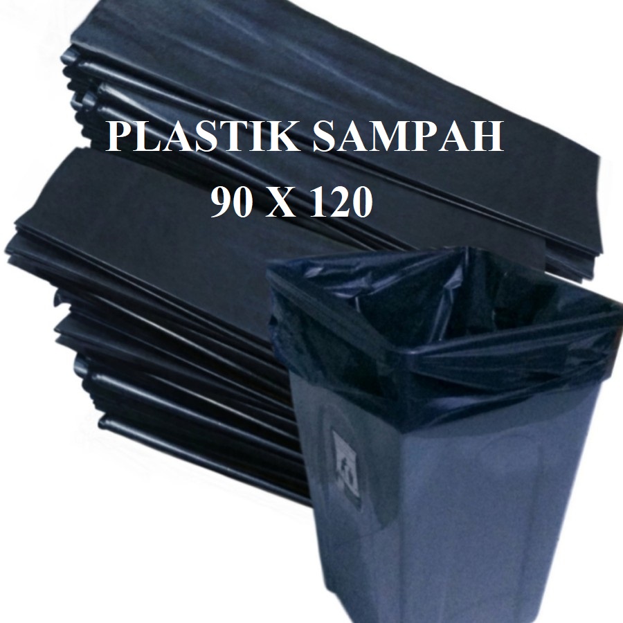 Jual PLASTIK SAMPAH HITAM 90X120 KANTONG WASTE GARBAGE | Shopee Indonesia