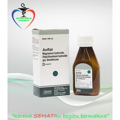 Anflat Forte Sirup Suspensi 100MG Obat Maag Tukak Lambung Setara ...