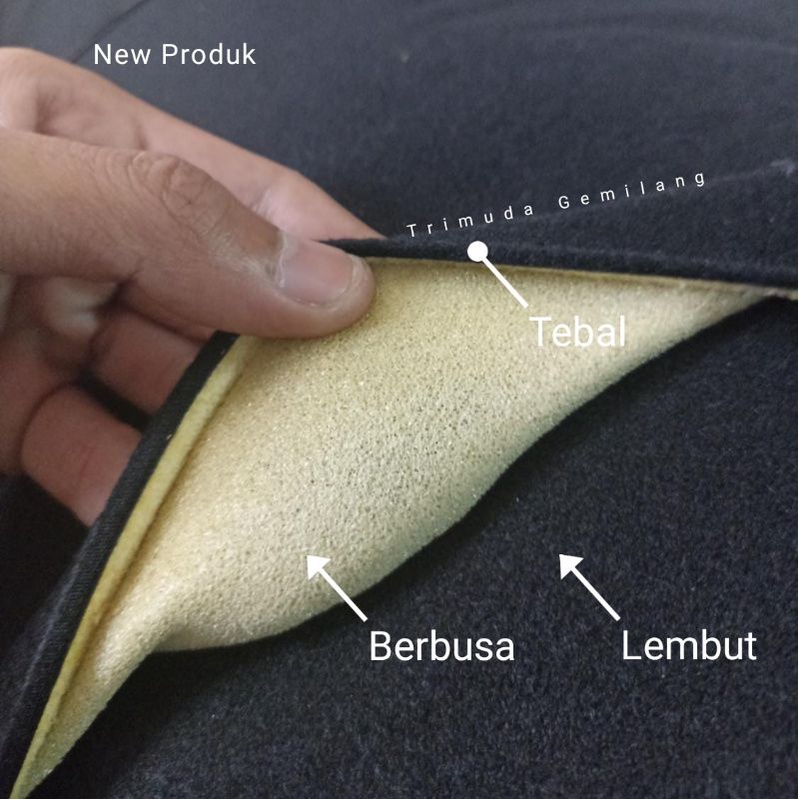 Jual Bahan Kain Jok hitam bludru HALUS Rep jok recaro, Untuk Pinggiran ...