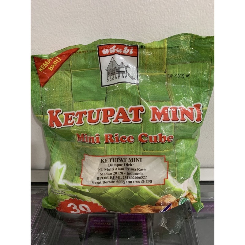 Ketupat mini adabi isi 30 mini rice cube adabi | Shopee Indonesia