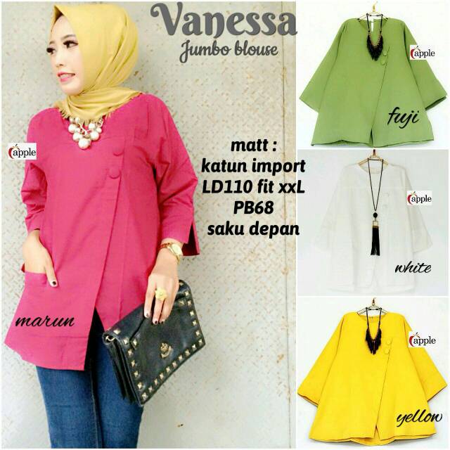 Harga Vanessa Blouse Jumbo Terbaru Mar 2025 | BigGo Indonesia