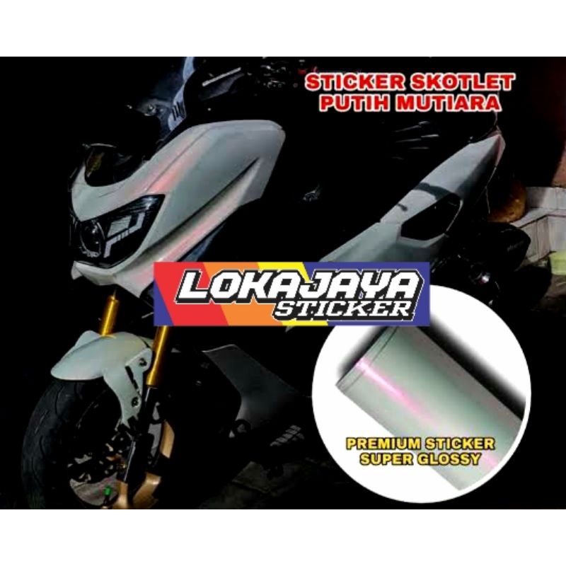 Jual STIKER PUTIH MUTIARA SKOTLET PUTIH MUTIARA PINK LEMBAYUNG BUNGLON ...