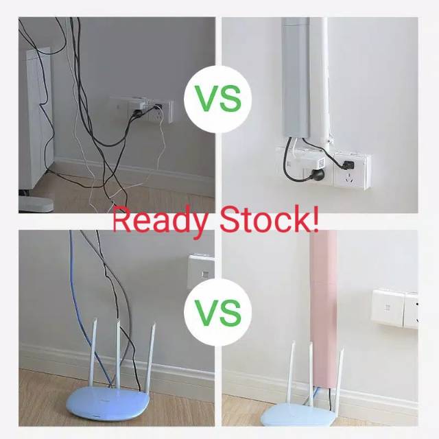 Jual READY!!! 30cm Cover Organizer Kabel Dinding duct Channel/Self ...