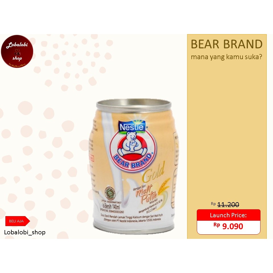 BEAR BRAND GOLD (White Malt) | Shopee Indonesia