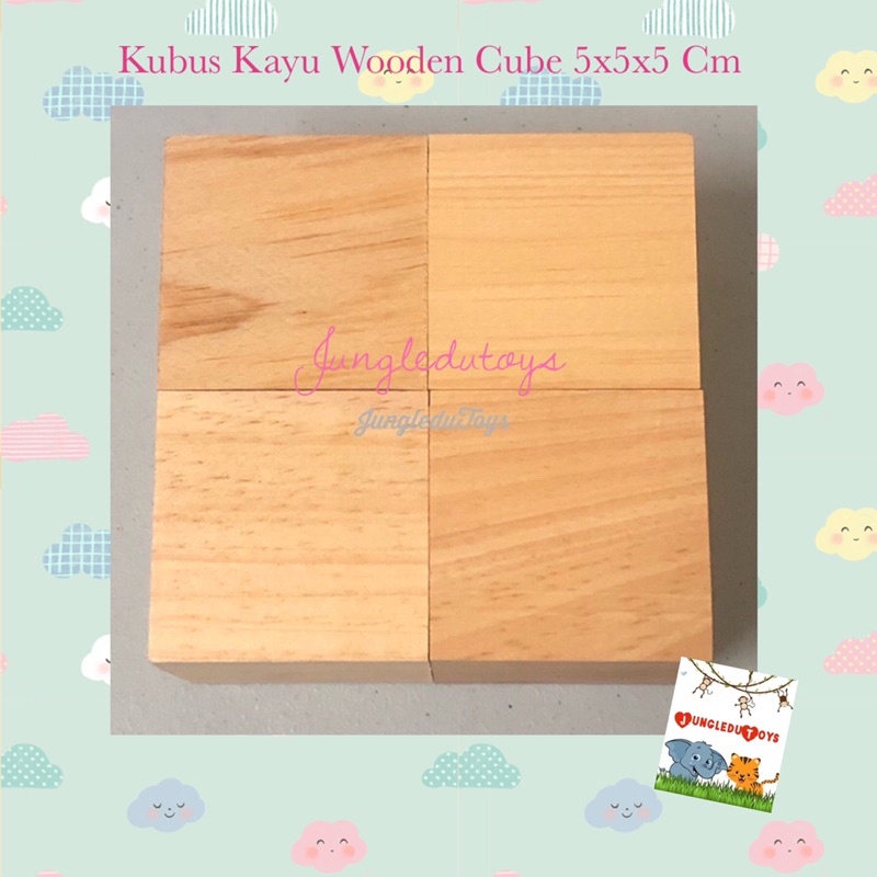 Jual Kubus Kayu Wooden Cube Kayu Balok 5x5x5 | Shopee Indonesia
