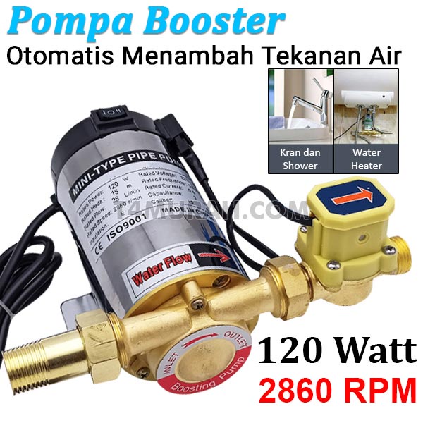 Jual Pompa Booster Tekanan Air 120 Watt Hemat Listrik | Shopee Indonesia