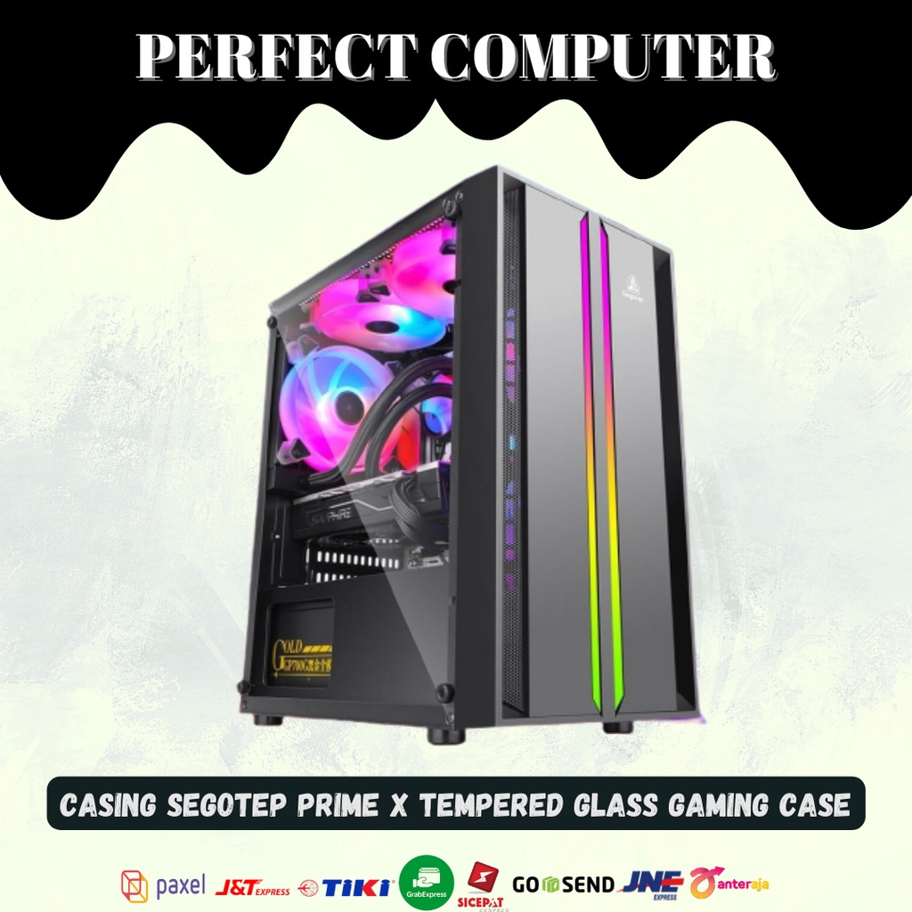 Jual Casing SEGOTEP PRIME X Tempered Glass Gaming Case | Shopee Indonesia