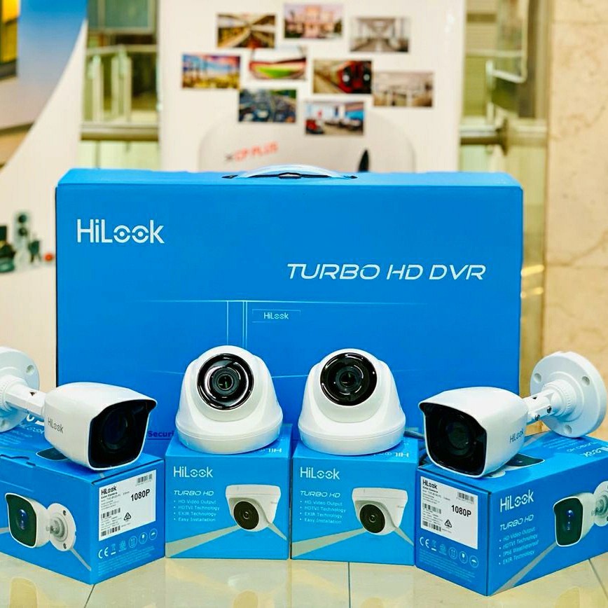 Jual PAKET LENGKAP HILOOK CCTV 4 CHANNEL 4 KAMERA | Shopee Indonesia