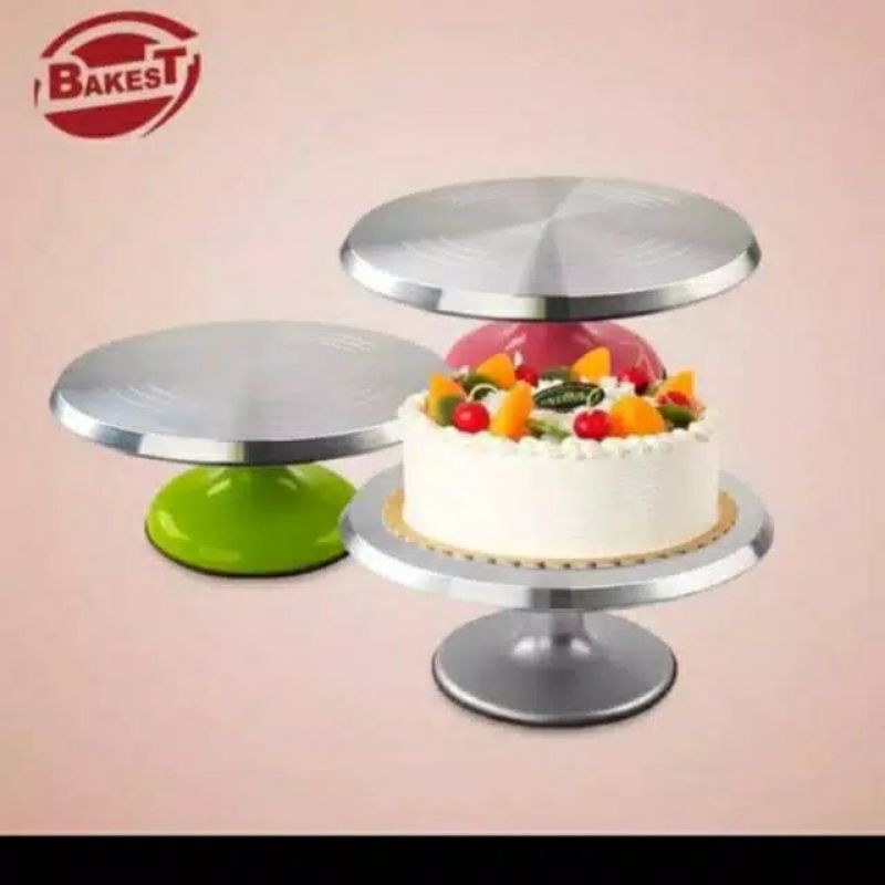 Jual Meja putar / cake tray bahan stenlis merk bakest | Shopee Indonesia