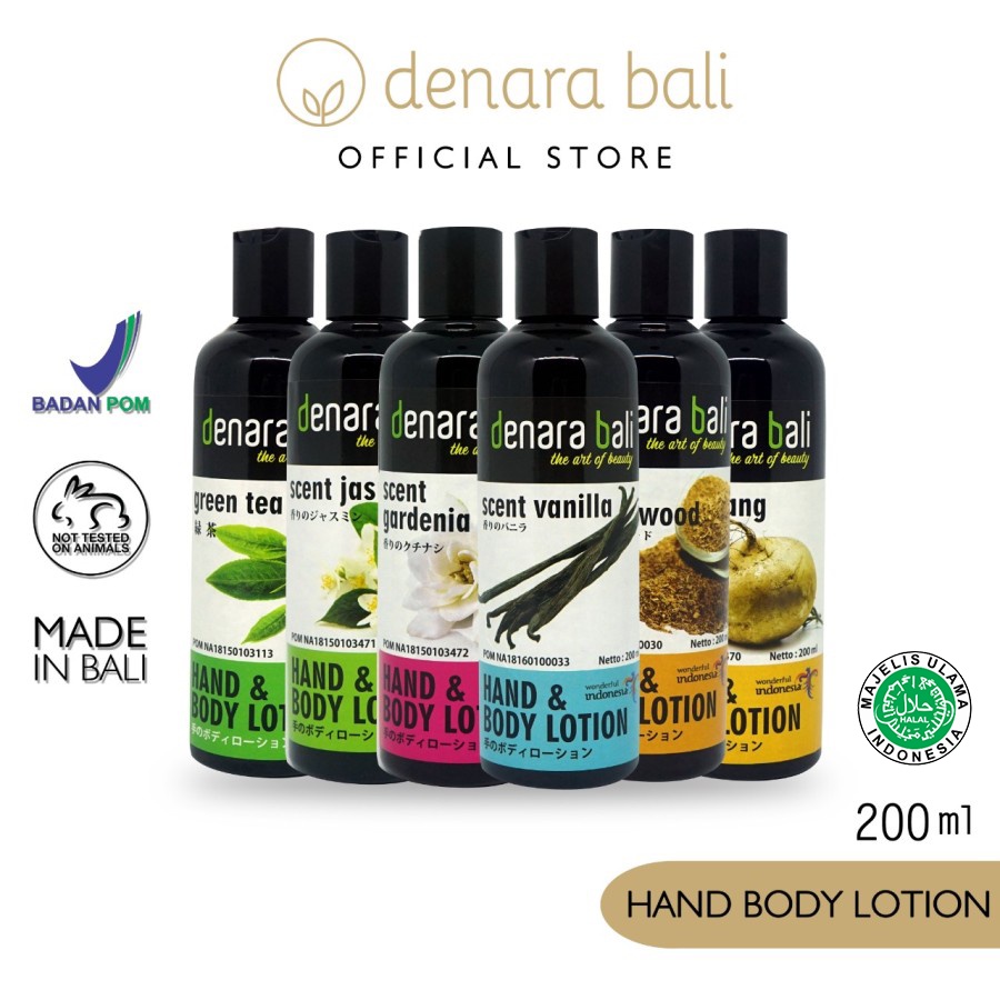 Jual Denara Bali Hand & Body Lotion 200ml Indonesia|Shopee Indonesia